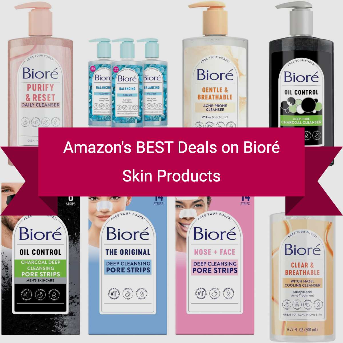 Amazon's BEST Deals on Bioré Skin Products — Updated Aug. 13th, 2025