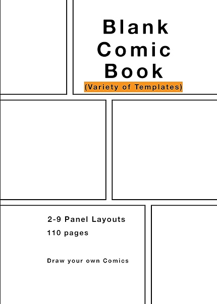 Amazon Deal on Blank Comic Book: Variety of Templates, 2-9 panel ...
