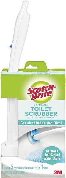 Amazon Deal on Scotch-Brite Disposable Toilet Scrubber Starter Kit, 1 ...