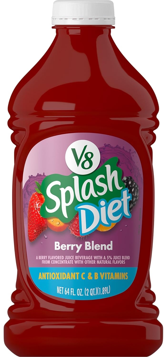 Amazon Deal on V8 Splash Diet Berry Blend Diet Juice Drink, 64 fl oz ...