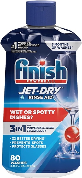 Amazon Deal on Finish Jet-Dry Liquid Rinse Aid, Dishwasher Rinse Aid ...