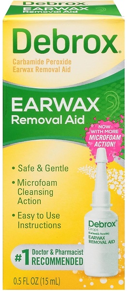 Amazon Deal on Debrox Ear Wax Removal Drops, Gentle Microfoam Ear Wax ...