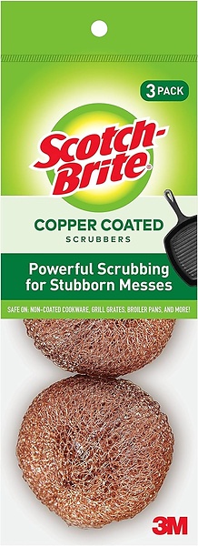 Amazon Deal on Scotch-Brite Copper Coated Scrubbing Scour Pads, 3 ...