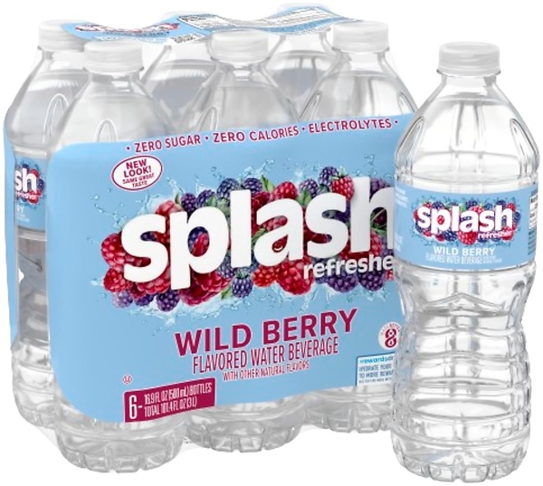 Amazon Deal on Splash Refresher Wild Berry Flavor Water Beverage 16.9 ...