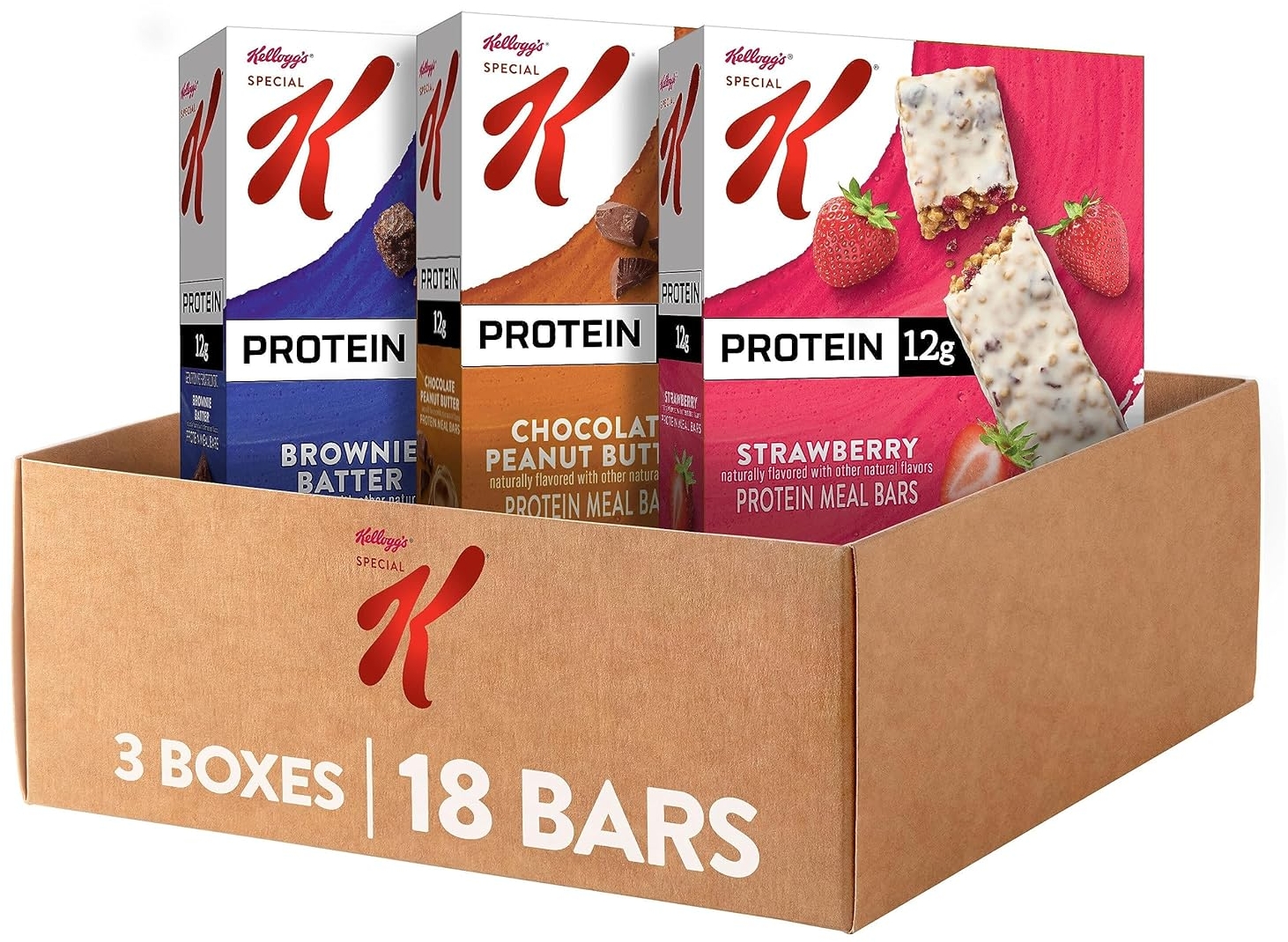 Amazon Deal on Kellogg's Special K Protein Meal Bars, Variety Pack, 18 ...