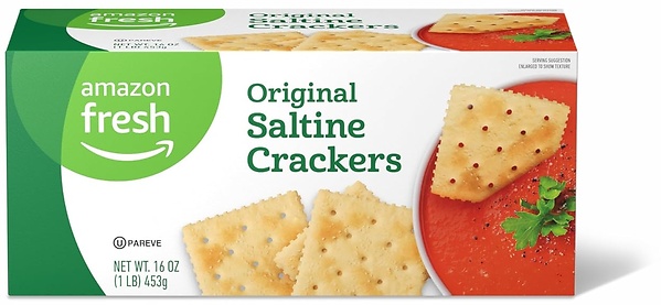 Amazon Deal on Amazon Saver, Original Saltine Crackers, 16 Oz