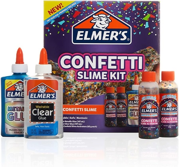 Amazon Deal on Elmers Confetti Slime Kit, Slime Supplies Include ...