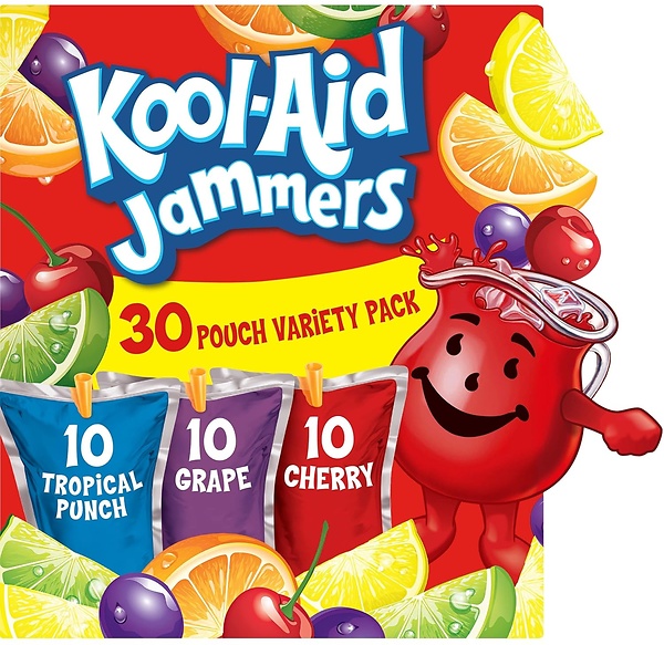 Amazon Deal on Kool-Aid Jammers Variety Pack, Tropical Punch, 30 ct, 6 ...