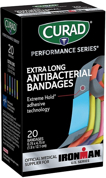 Amazon Deal on CURAD Performance Series IRONMAN Antibacterial Bandages ...