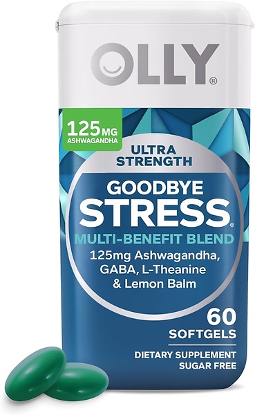 Amazon Deal on OLLY Goodbye Stress Softgels, Stress Relief Supplement ...