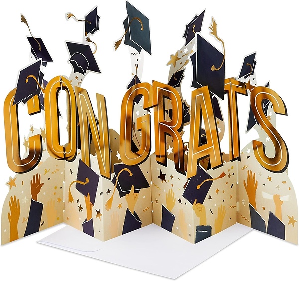 Amazon Deal on Hallmark Paper Wonder Graduation Pop Up Card (Accordion ...