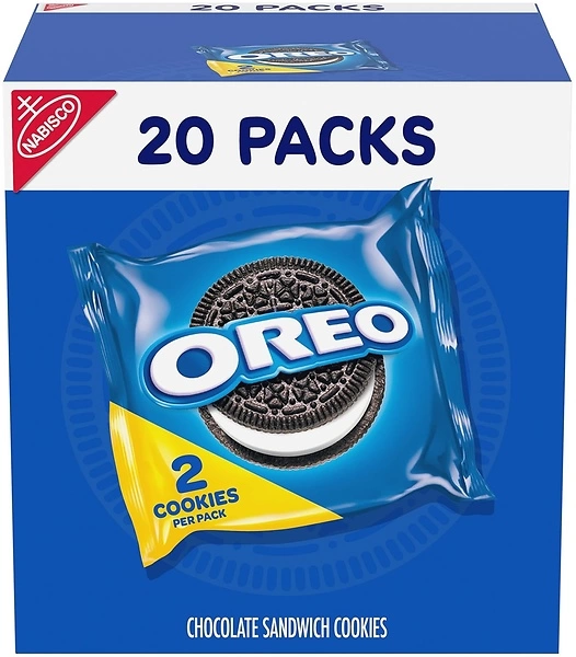 Amazon Deal on OREO Chocolate Sandwich Cookies, 20 Snack Packs (2 ...