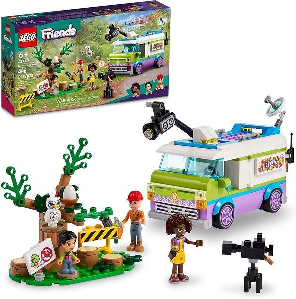 Amazon Deal on LEGO Friends Newsroom Van 41749 Building Toy Set ...