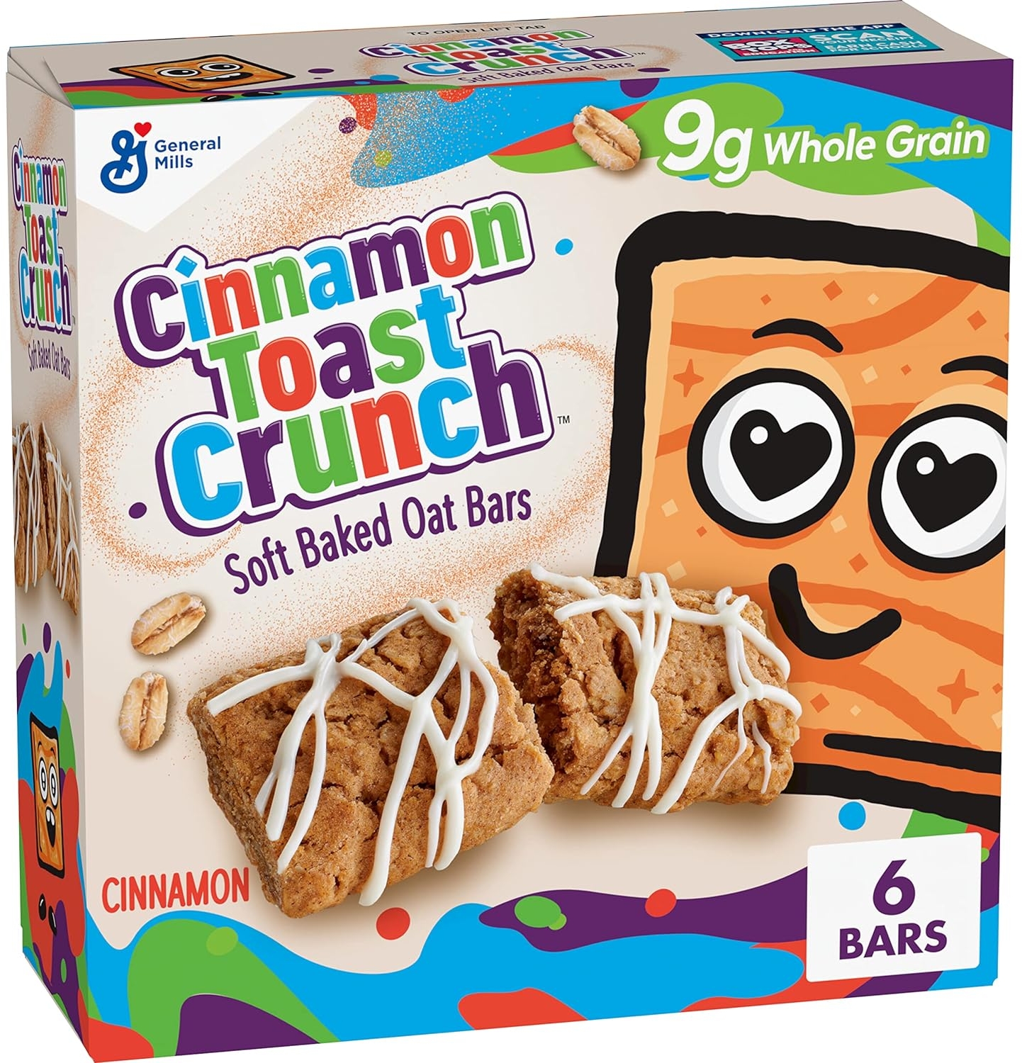 Cinnamon Toast Crunch Soft Baked Oat Bars, Chewy Snack Bars, 6 ct as ...