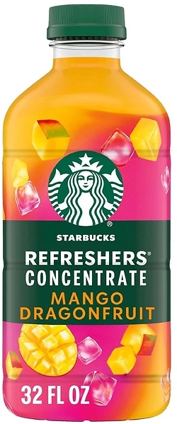 Amazon Deal on Starbucks Refreshers Concentrate Mango Dragonfruit, 32 fl oz
